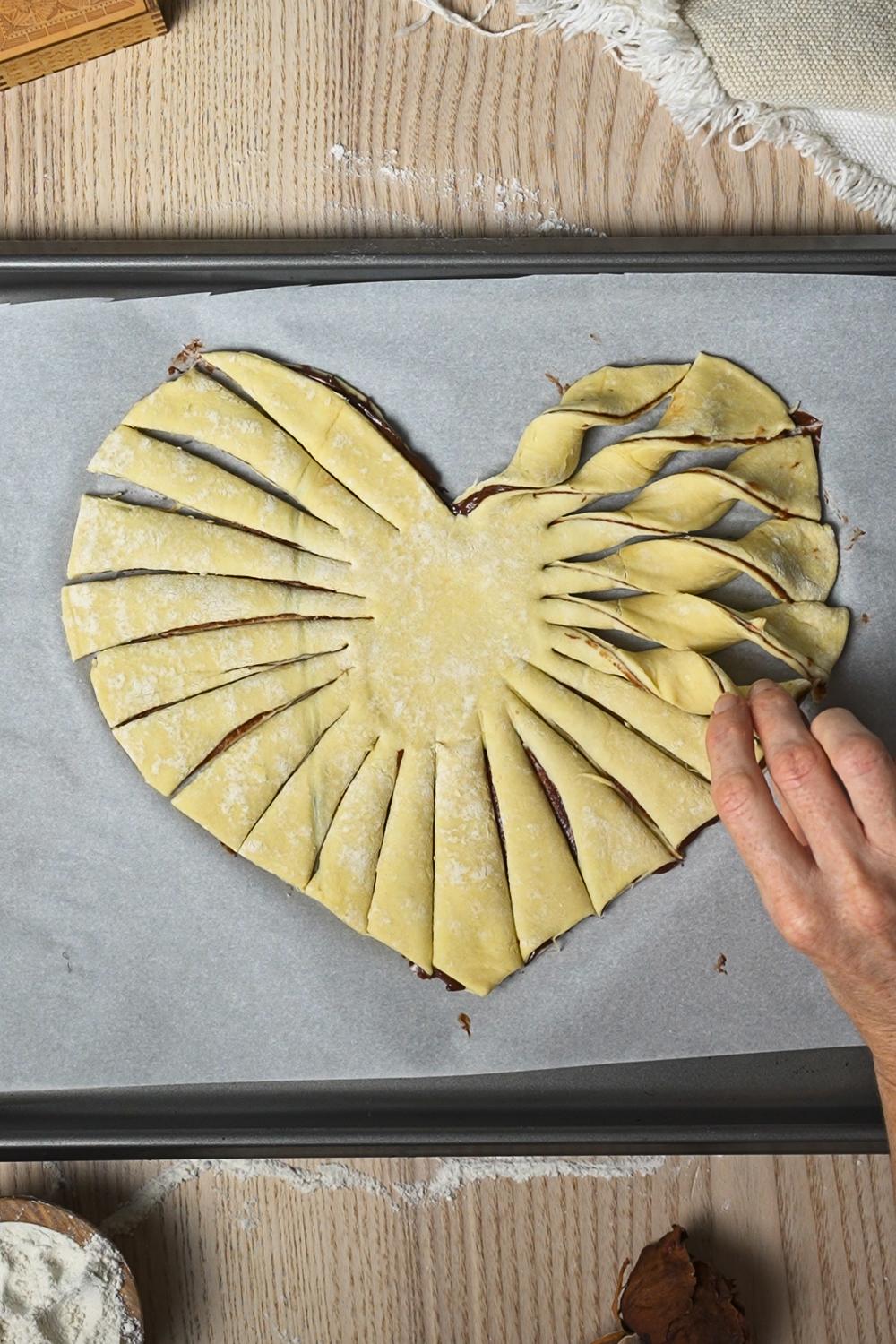 Puff Pastry Heart Twists - Dakota Ovdan